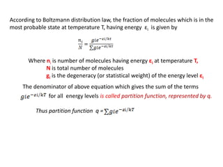 PPT Partition function.pptx | Chemistry | Science