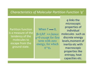 PPT Partition function.pptx | Chemistry | Science