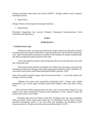 Ppt partus lama 2022 | PDF