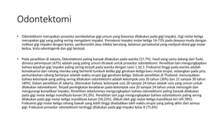 PPT PASIEN PREOPERASI ODONTEKTOMI DENGAN ANESTESI UMUM YANG MENGALAMI ...