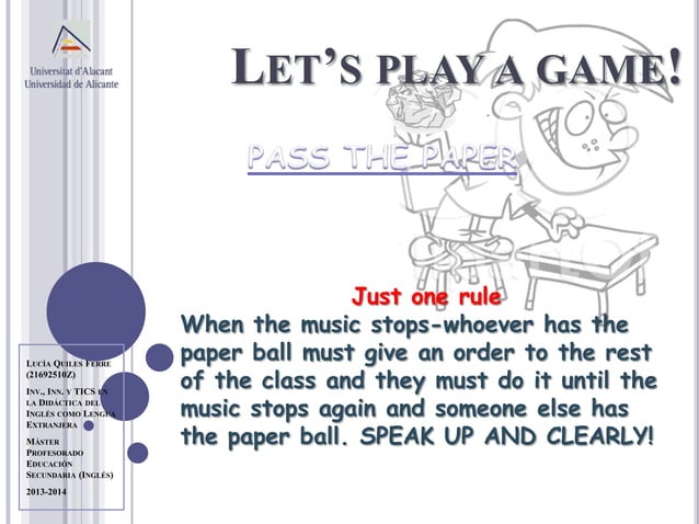 Ppt pass the paper | PPTX