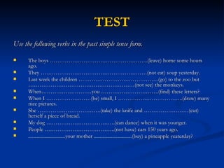 Ppt past tenses new | PPT