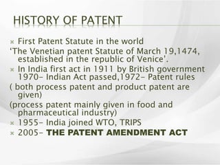 The Patents Act 1970 Notes For College .pptx