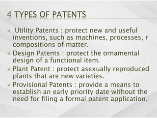 The Patents Act 1970 Notes For College .pptx