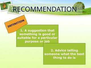 PPT PATHWAY CHAPTER 1 RECOMENDATION AND OFFER.pptx