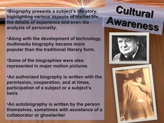 Comprehensive Guide to Writing Biographies with Grammar Focus | PPT