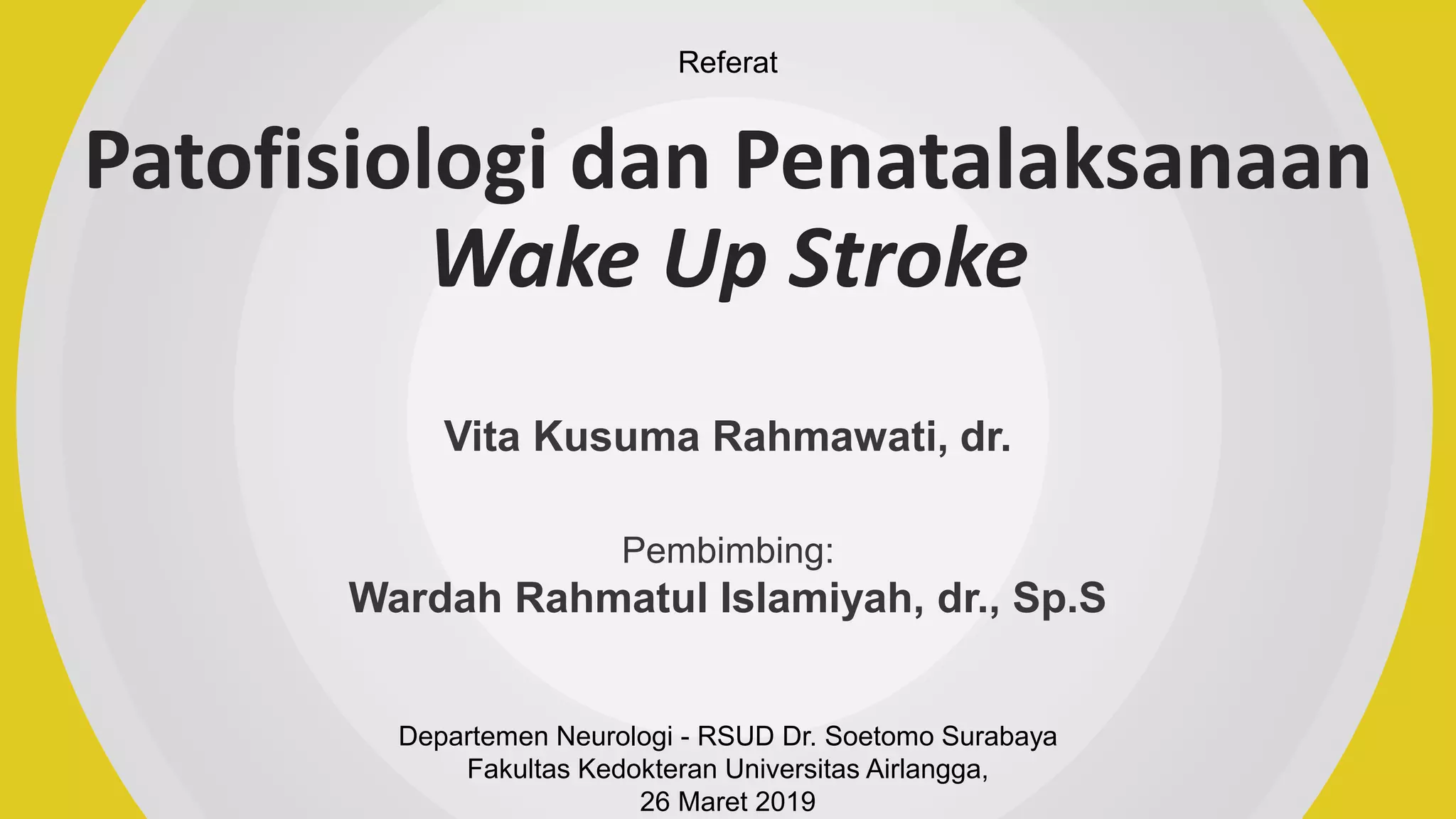 patofisiologi dan penatalaksanaan wus (pathophysiology and management ...