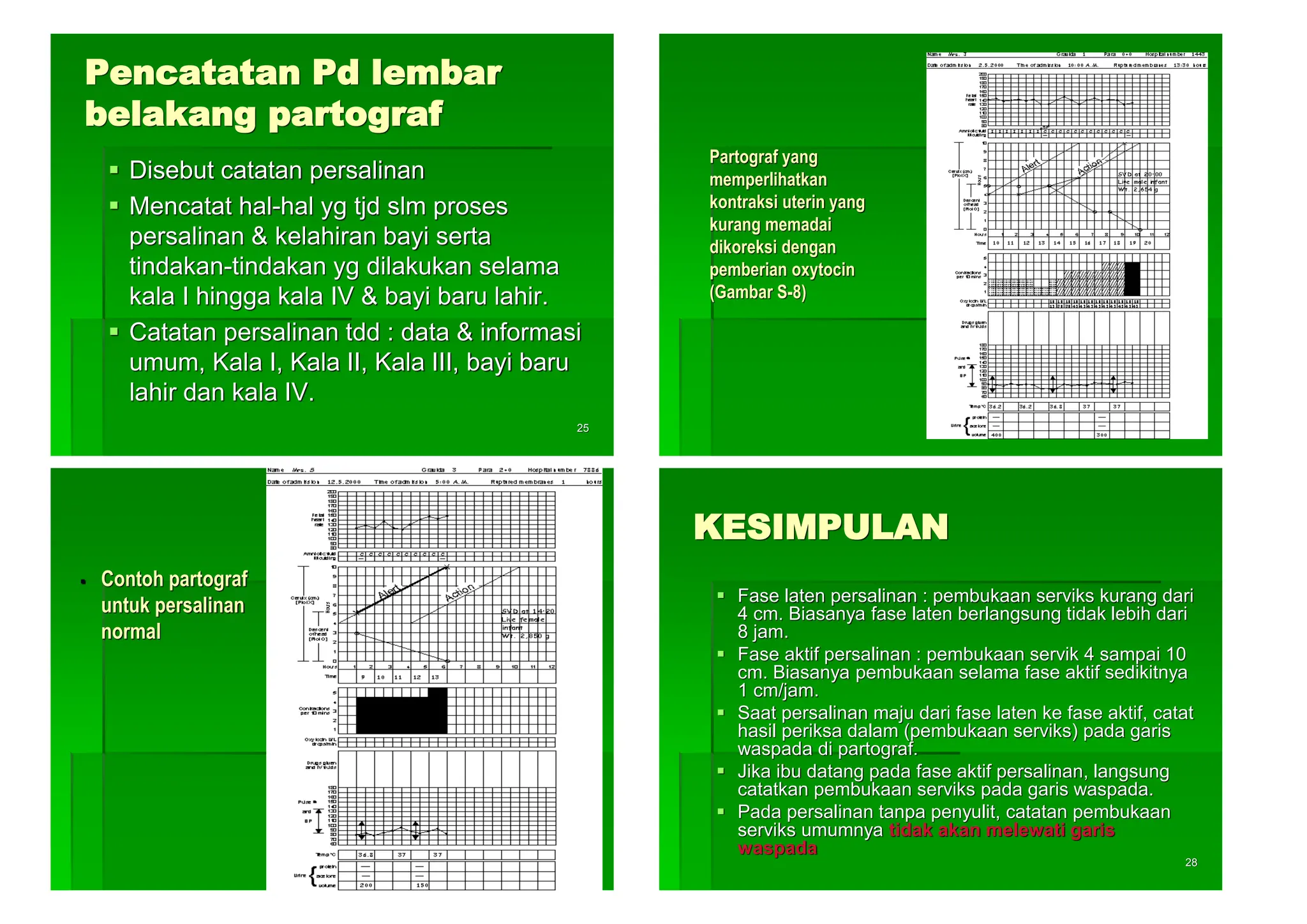 MATERI PARTOGRAF PADA KEPERAWATAN MATERNITAS | PDF