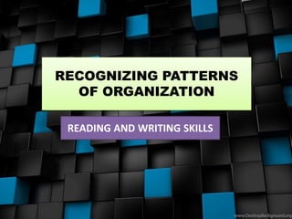 Pattern of Paragraph Organization | PPTX
