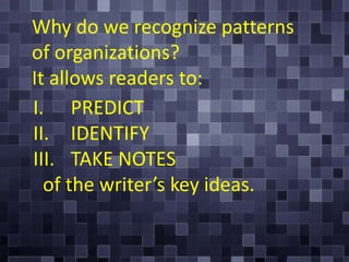 Pattern of Paragraph Organization | PPTX