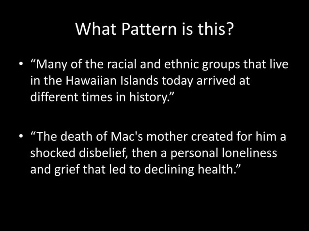 Pattern of Paragraph Organization | PPT