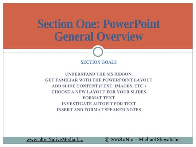 MS PowerPoint Training | PPT