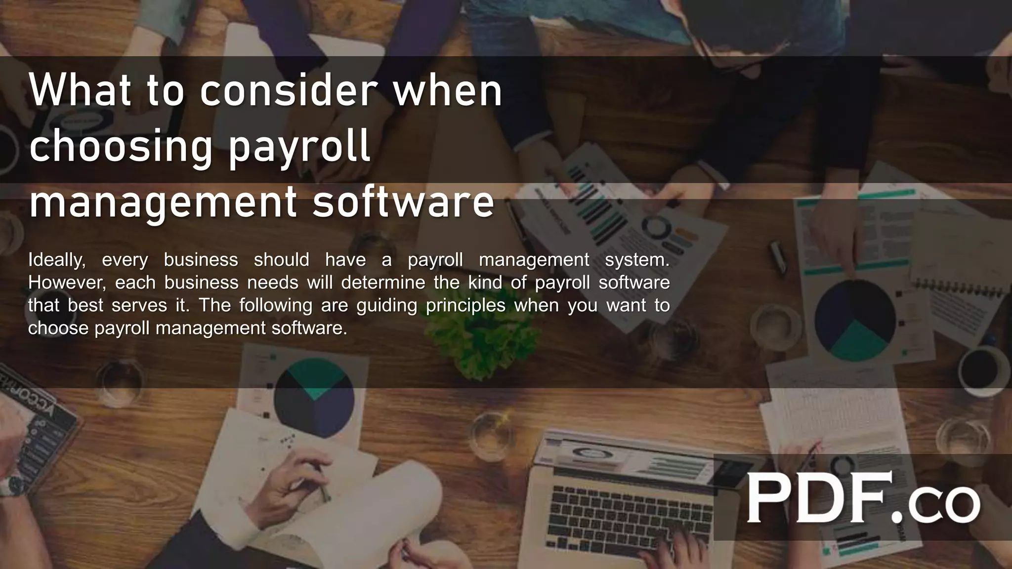 Payroll Management Process, Payroll Methods and Solutions | PPT