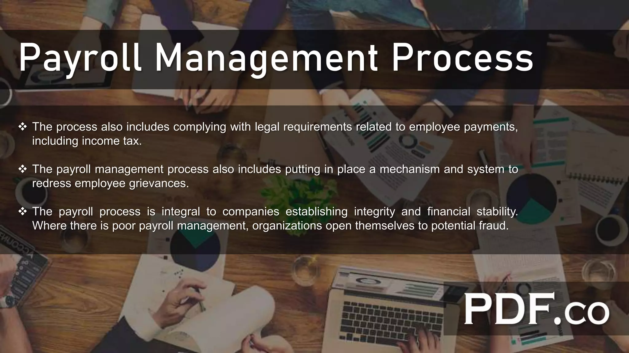 Payroll Management Process, Payroll Methods and Solutions | PPT