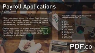 Payroll Management Process, Payroll Methods and Solutions | PPT