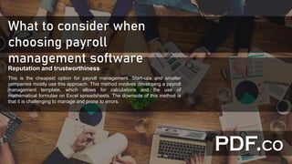 Payroll Management Process, Payroll Methods and Solutions | PPT