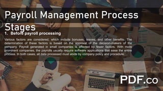 Payroll Management Process, Payroll Methods and Solutions | PPT