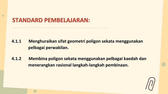 Pembelajaran Berasaskan Projek (PBL) Poligon Matematik Tingkatan 2 | PPTX