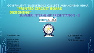 PPT PCB DESIGN presentation for GEC AURANGABAD | PPT