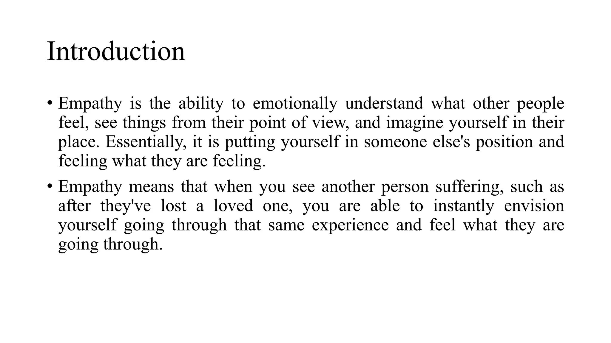 Ppt Pce Empathy Pptx Bereavement Family And Relationships