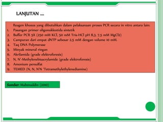 POLYMERASE CHAIN REACTION (PCR) | PPTX
