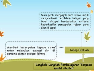 Model Pembelajaran Terpadu Nested | PDF
