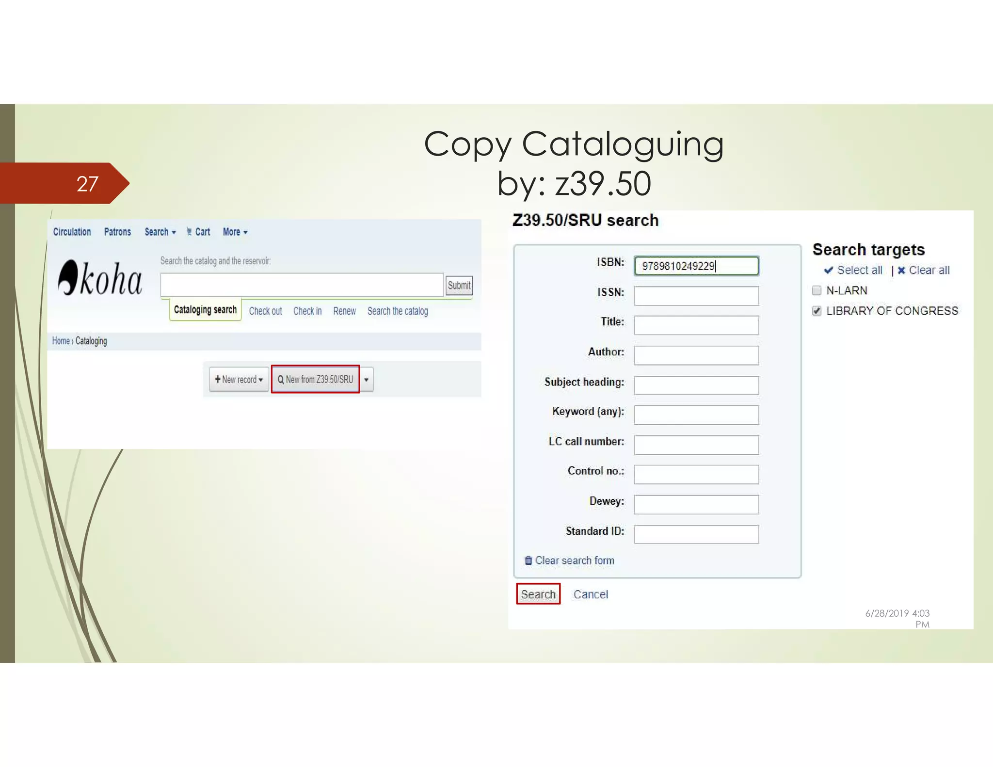 Creating a New Bibliographic Record in Koha with MARC 21 Fields | PDF