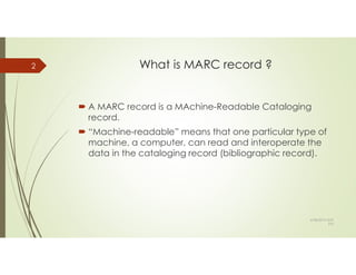 Creating a New Bibliographic Record in Koha with MARC 21 Fields | PDF