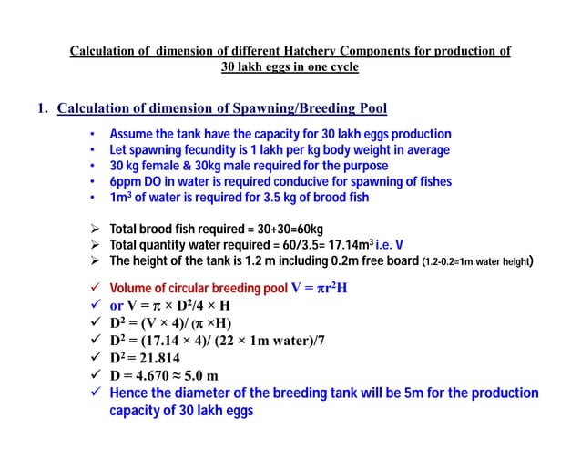Design & Construction of a model CARP hatchery | PDF | Agriculture ...