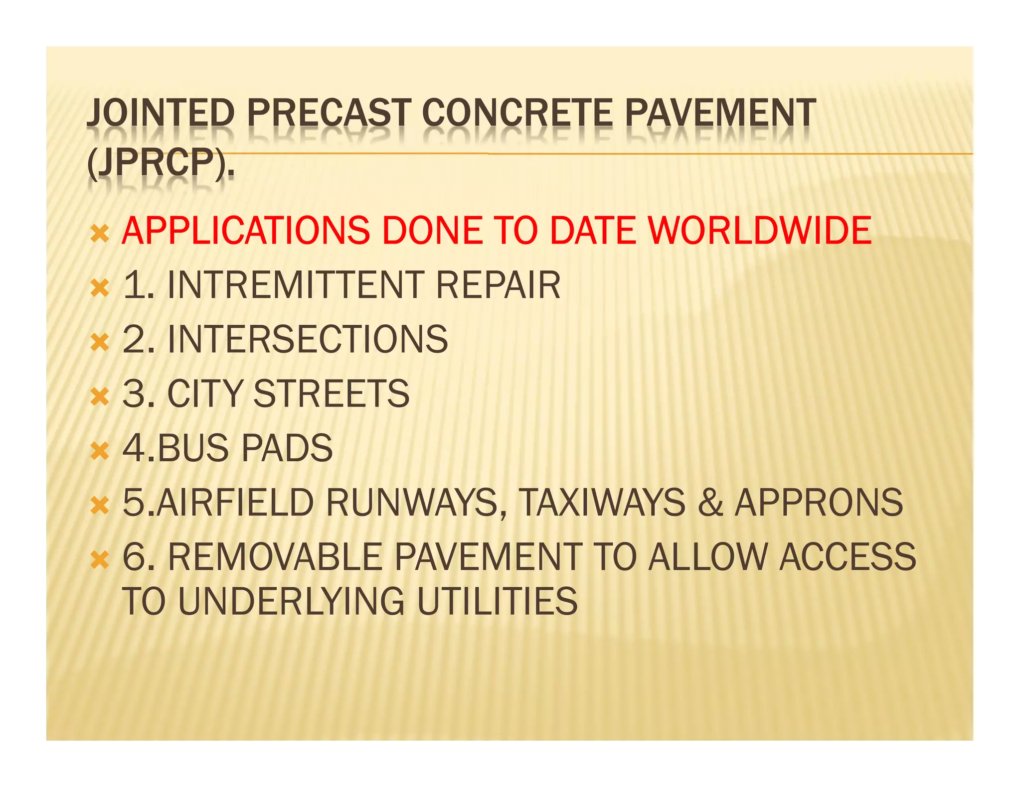 Ppt pdf for pre casr pre stressed concrte road panels | PDF