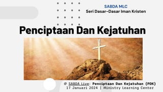 Dasar-Dasar Iman Kristen: Penciptaan dan Kejatuhan | PDF