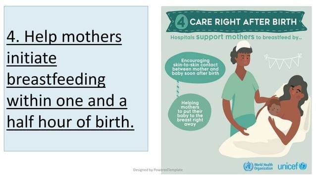 BFHI, Exclusive breastfeeing, Breastfeeding technique, pattern of ...