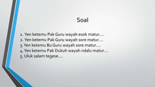 PPT PEERTEACHING MODUL BAHASA JAWA KELAS 2.pptx