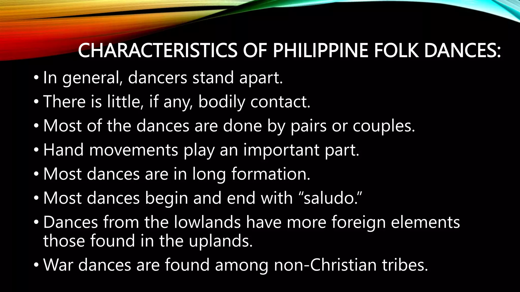 NATURE AND BACKGROUND OF DIFFERENT DANCES | PPTX