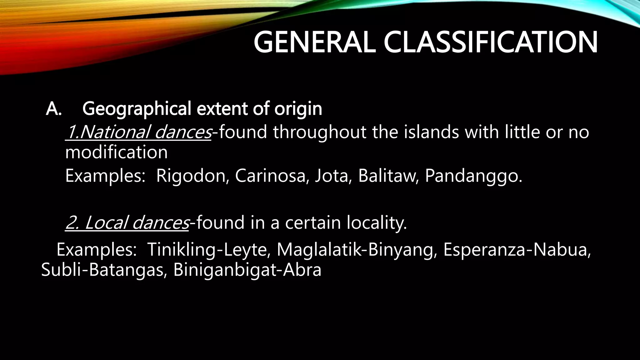 NATURE AND BACKGROUND OF DIFFERENT DANCES | PPTX