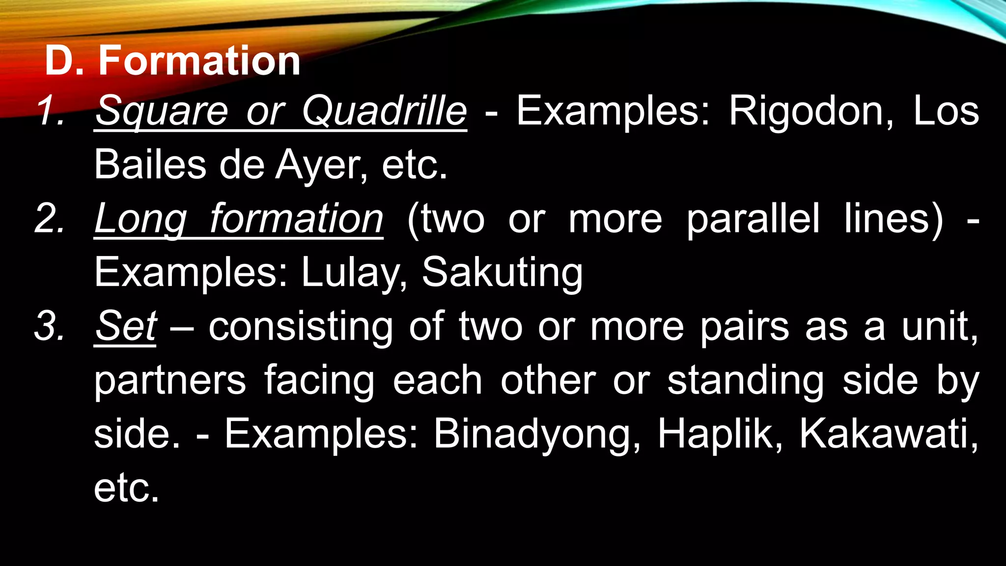 NATURE AND BACKGROUND OF DIFFERENT DANCES | PPTX