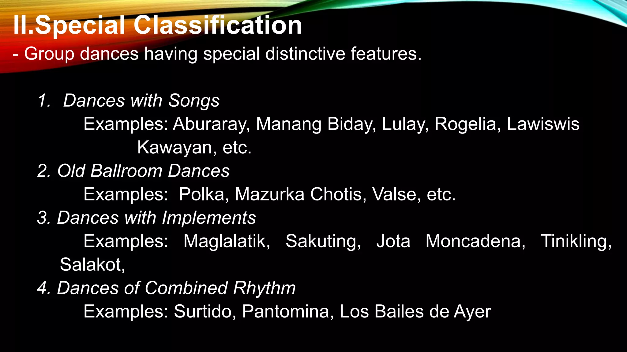 NATURE AND BACKGROUND OF DIFFERENT DANCES | PPTX