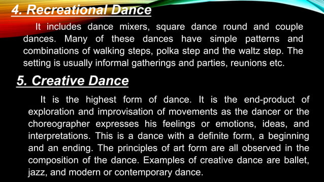 NATURE AND BACKGROUND OF DIFFERENT DANCES | PPTX | Foot Health ...