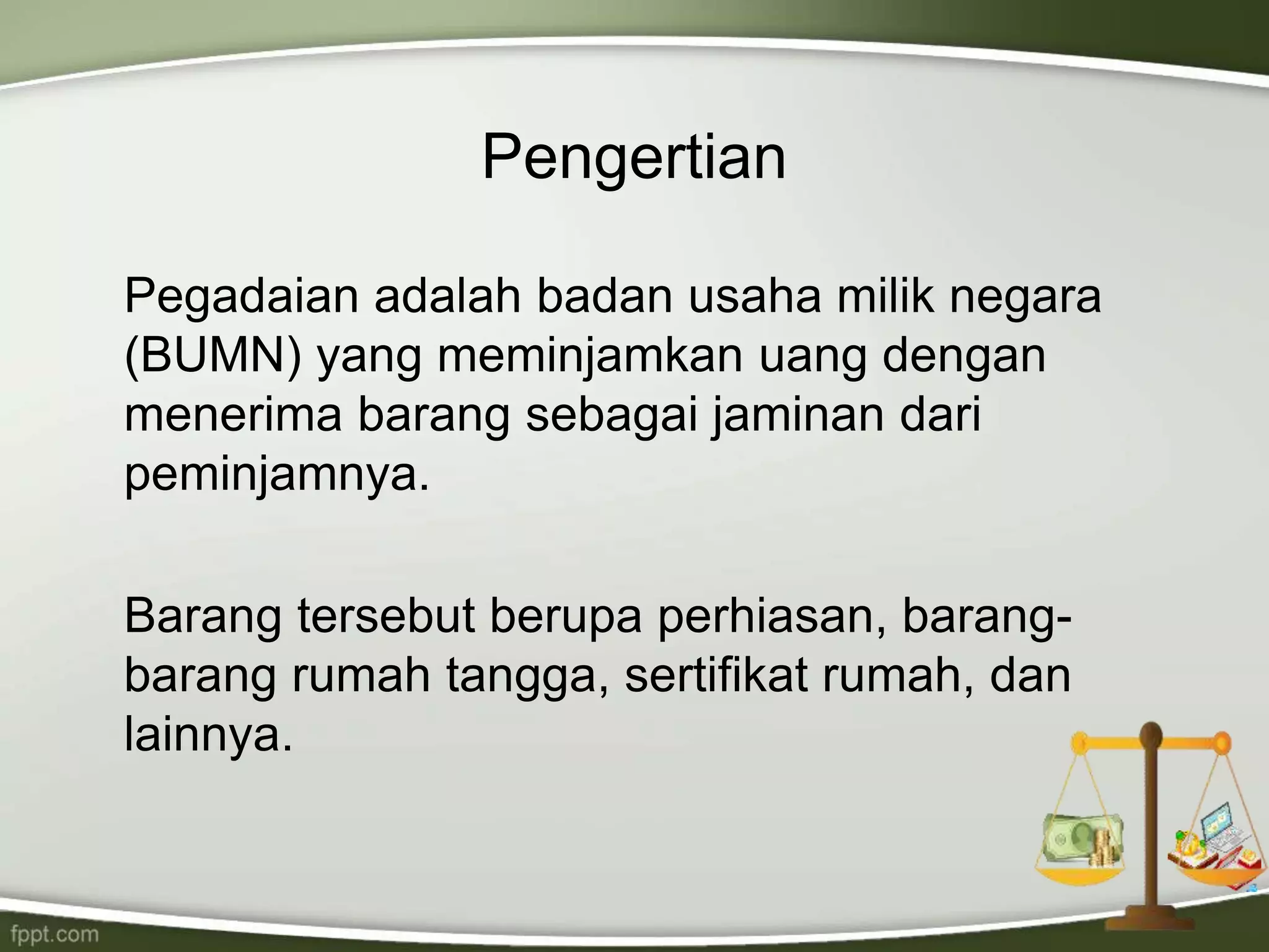 Ppt pegadaian | PPT