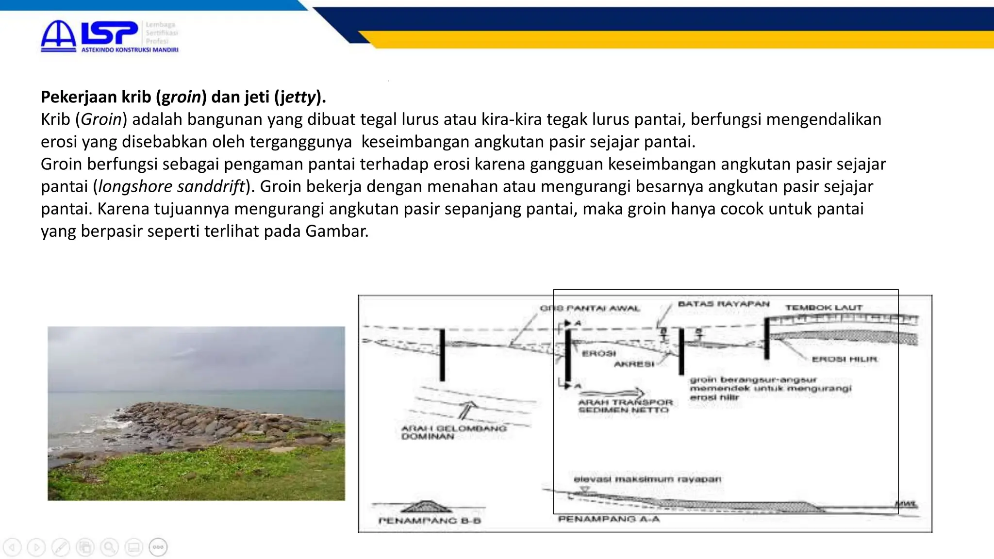 PPT Pelaksana Lapangan Pekerjaan Bangunan Pengaman Pantai.pptx