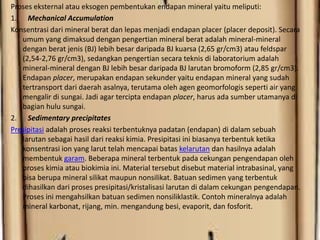 pembentukan.mineral di alam | PPTX