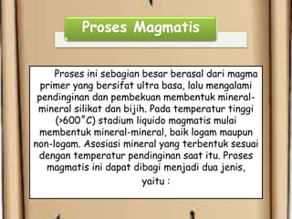pembentukan.mineral di alam | PPTX