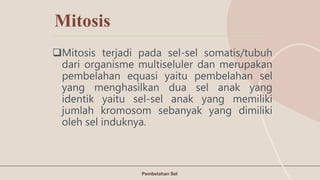 materi biologi tentang pembelahan sel kelas XI | PPT
