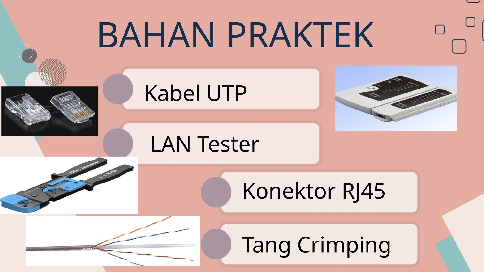PPT pembelajaran tentang pembuatan kabel jaringan | PPTX