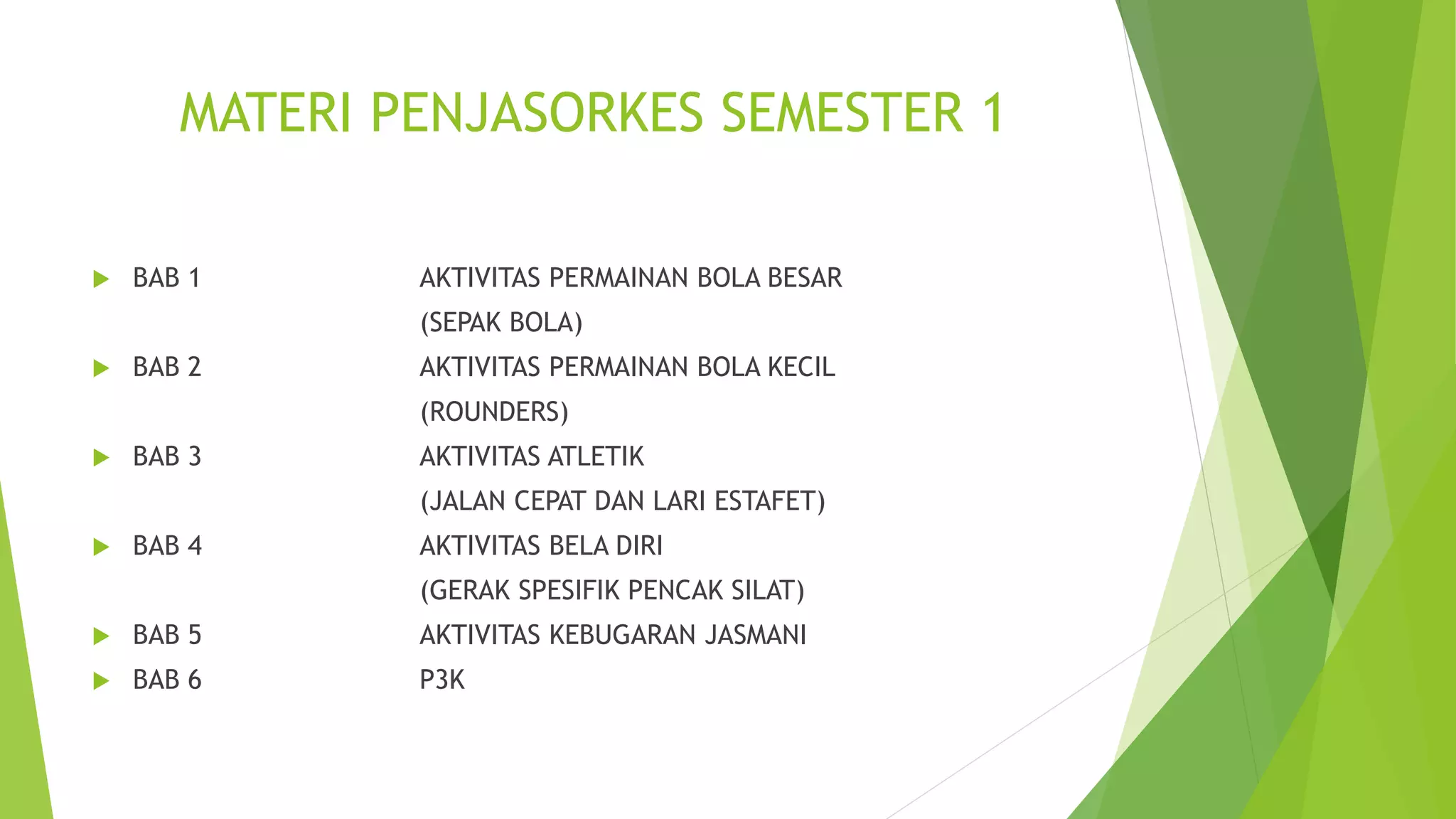 Ppt pembelajaran penjas 1 | PPT | Free Download