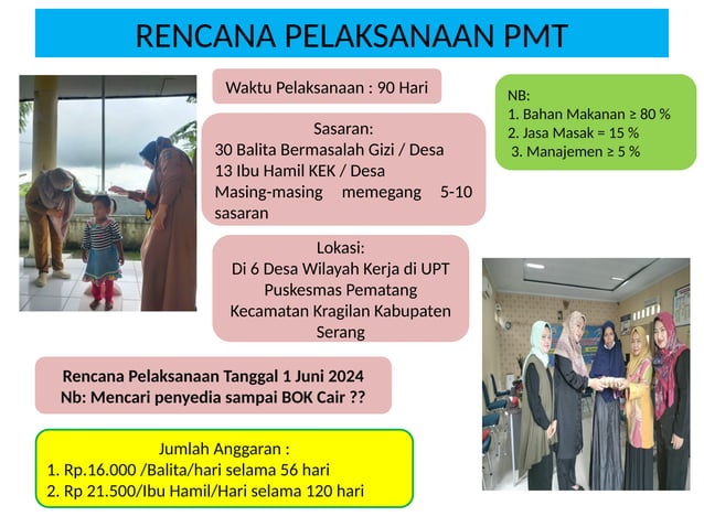 PPT PEMBERIAN MAKANAN TAMBAHAN (PMT) PANGAN LOKAL BALITA GIZI KURANG ...