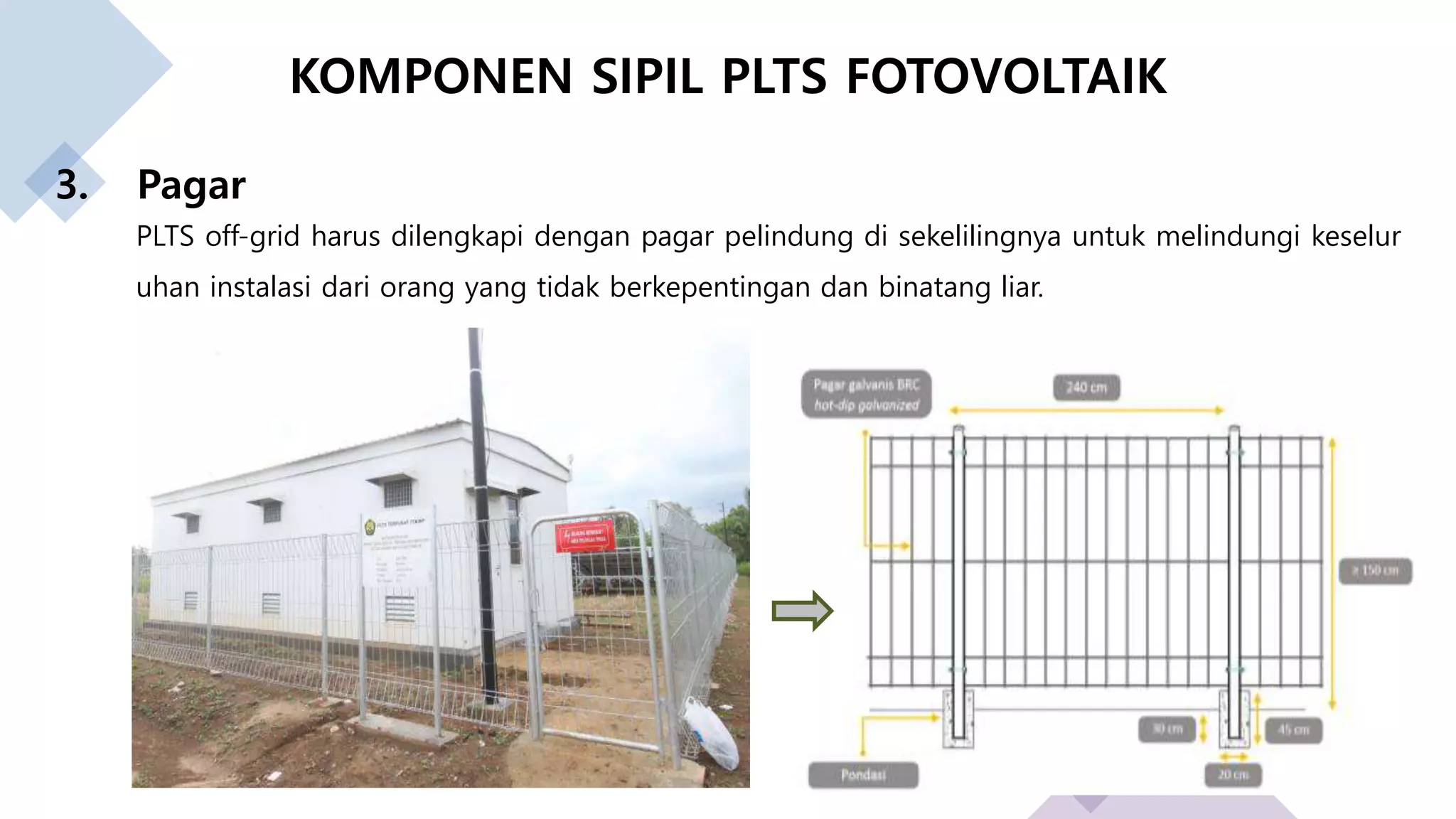 PPT Pemeliharaan Komponen Sipil PLTS Fotovoltaik.pptx