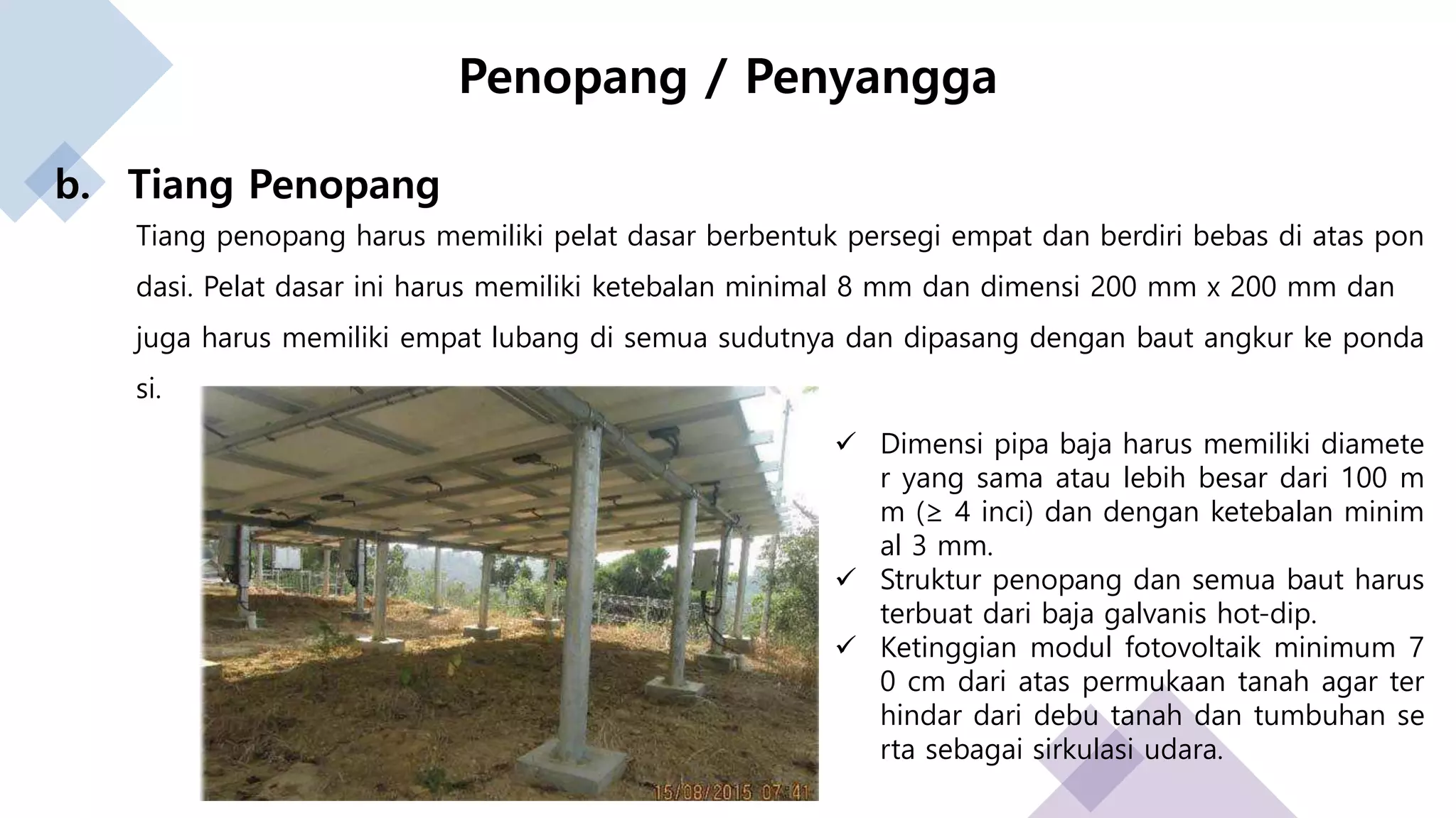 PPT Pemeliharaan Komponen Sipil PLTS Fotovoltaik.pptx