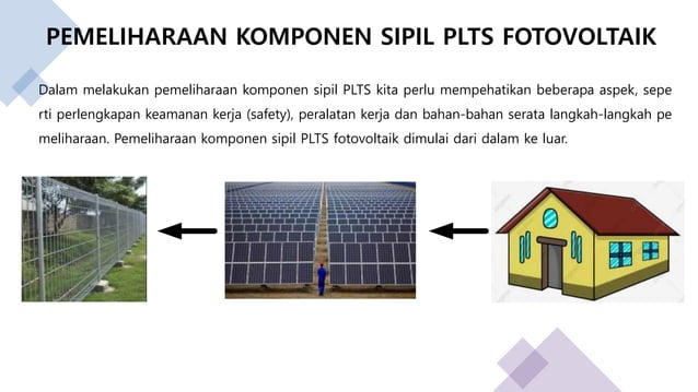 PPT Pemeliharaan Komponen Sipil PLTS Fotovoltaik.pptx