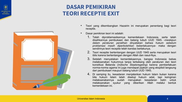PPT Pemikiran Hazairin - Teori Receptie exit | PPT